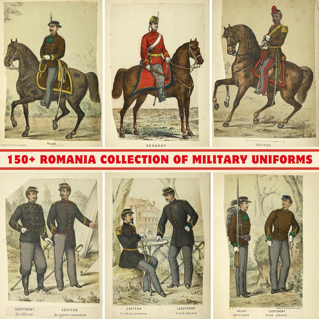 150+ Romania Military Uniform Collection Illustrations: High-quality ...