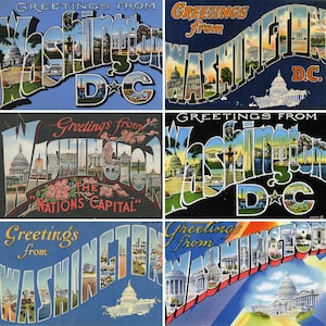 350+ Vintage Washington D.c.state Greeting Card&postcard Collection|300 ...