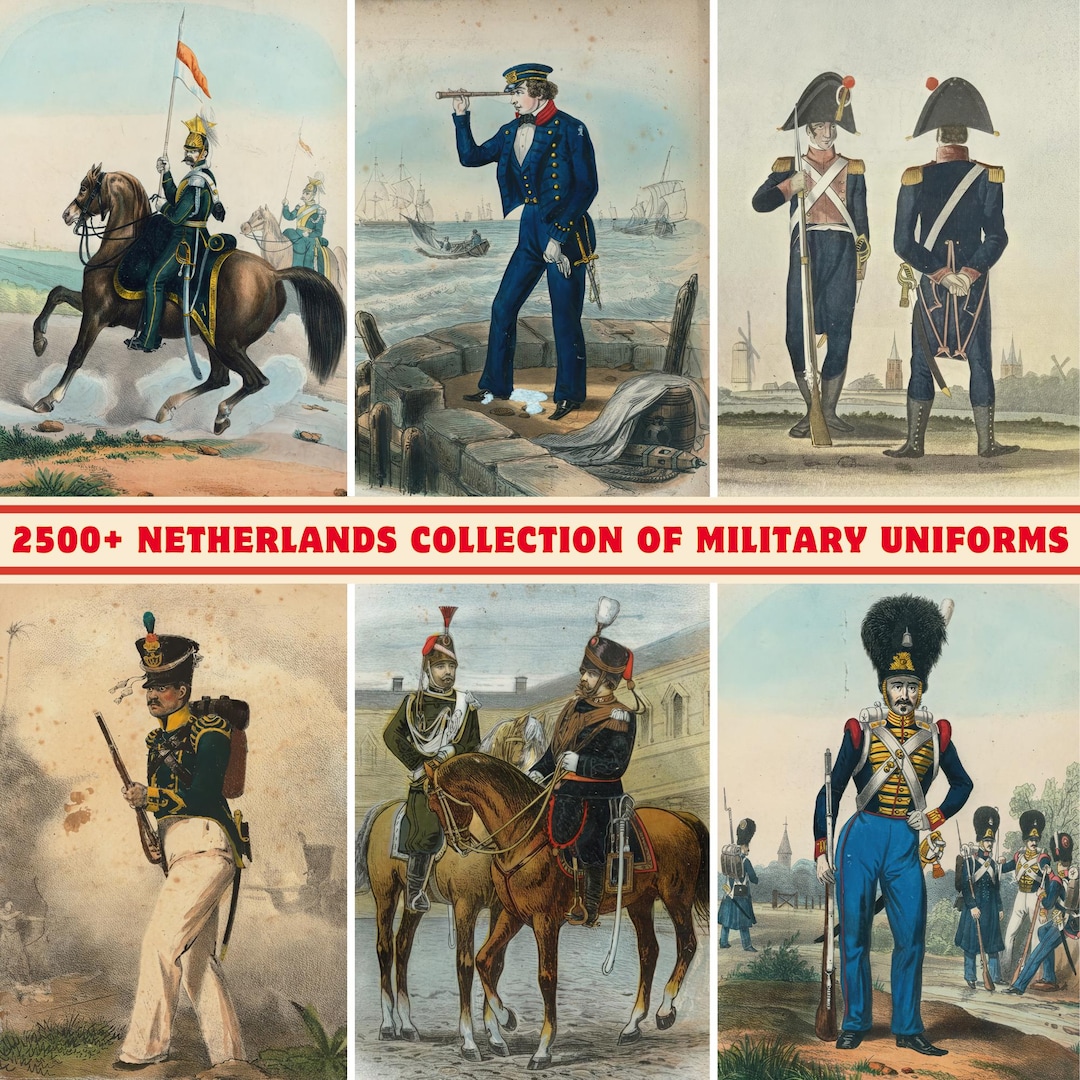 2500+ Netherlands Military Uniform Collection Illustrations: High ...