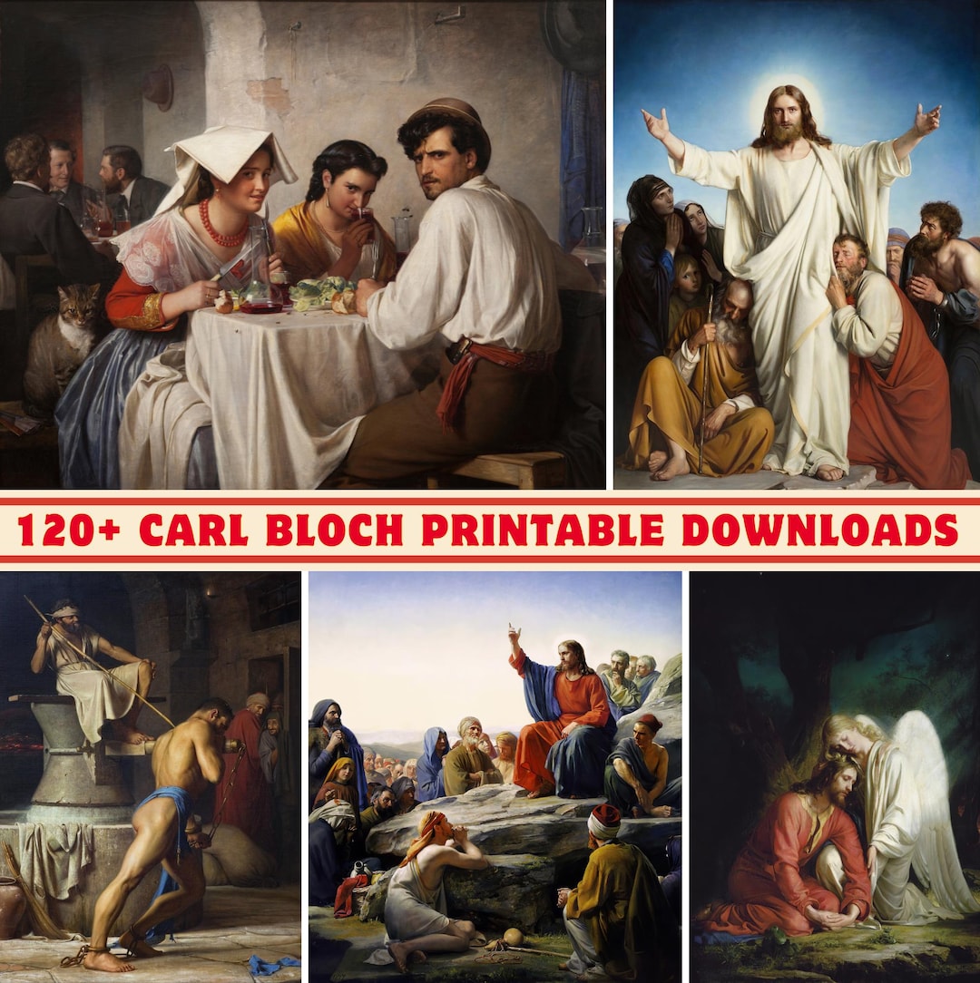 Carl Bloch Art Collection: 120+ High-res Religious Paintings (300 DPI ...
