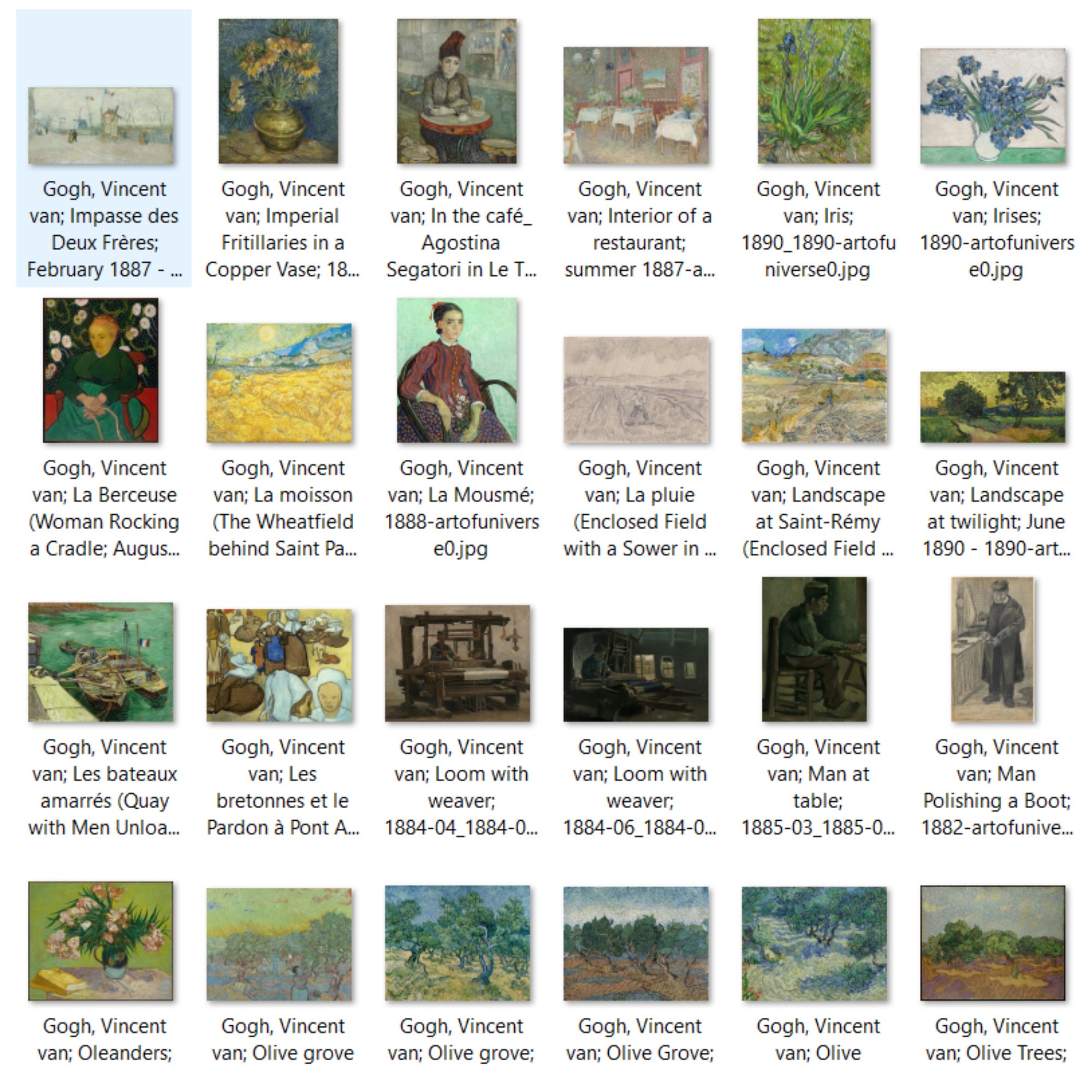 2,000 High-res Vincent Van Gogh Art Collection 300 DPI Printable ...