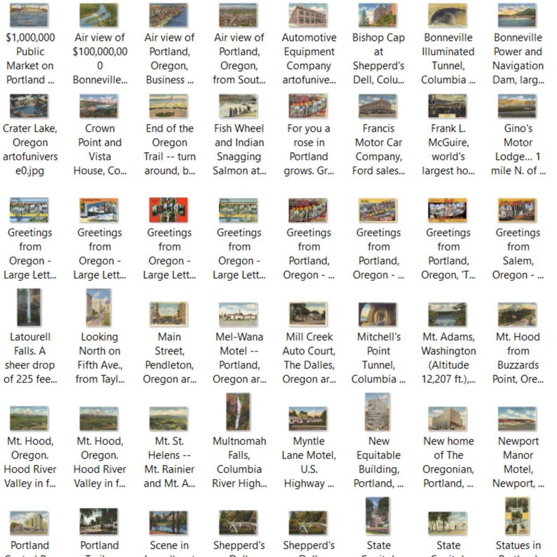 Vintage Oregon Postcard Collection: 100+ Oregon Landmarks (digital ...