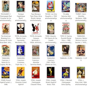 800 Vintage Alcohol Ad Posters: Retro Bar Decor (printable, 300 DPI) - Etsy