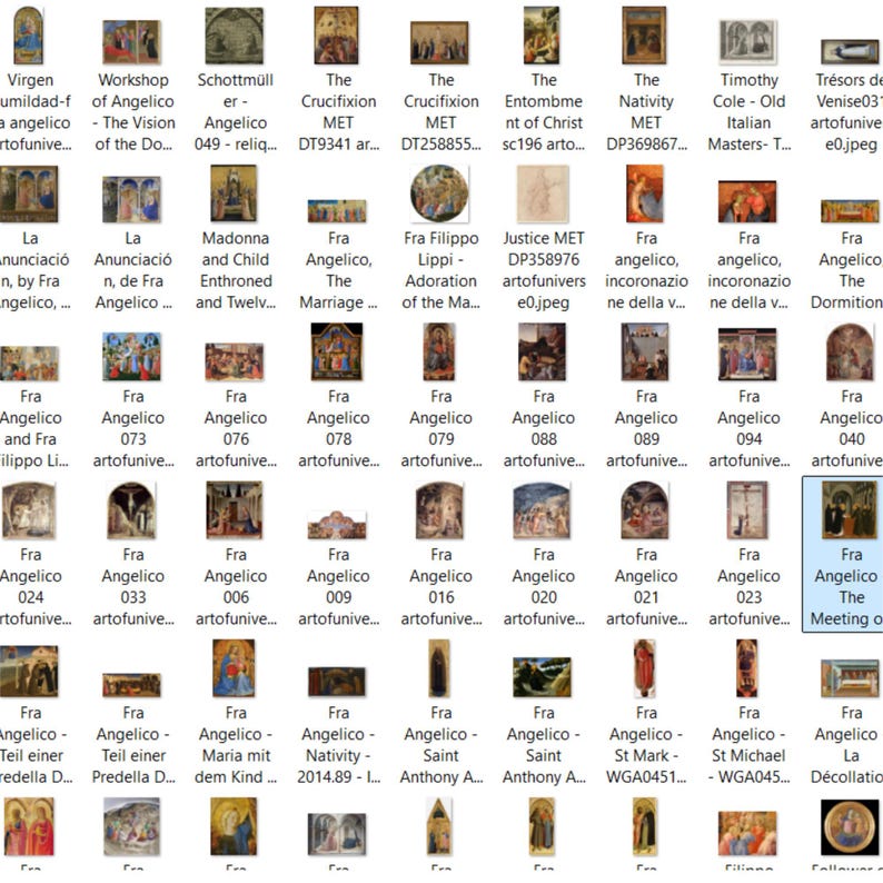 Fra Angelico Art Collection: 170+ Renaissance Paintings (digital Print ...