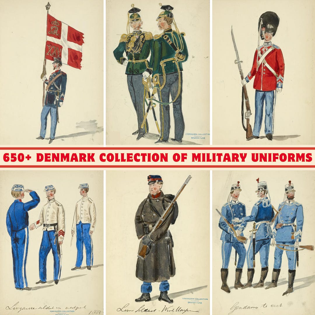 650+ Denmark Military Uniform Collection Illustrations: High-quality ...