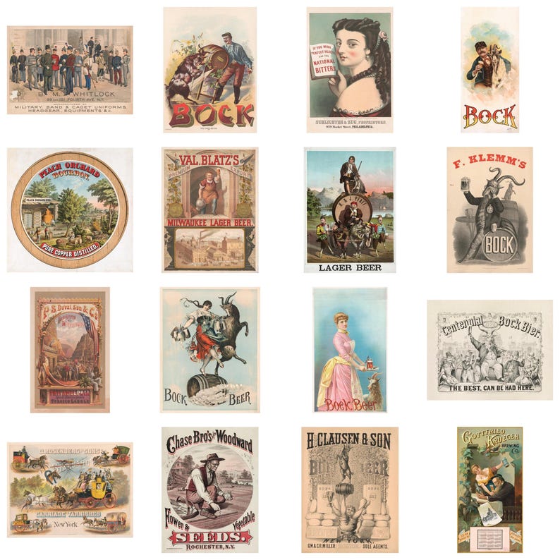 Vintage Advertising Lithographs Collection: 250+ Retro Ad Prints (300 ...