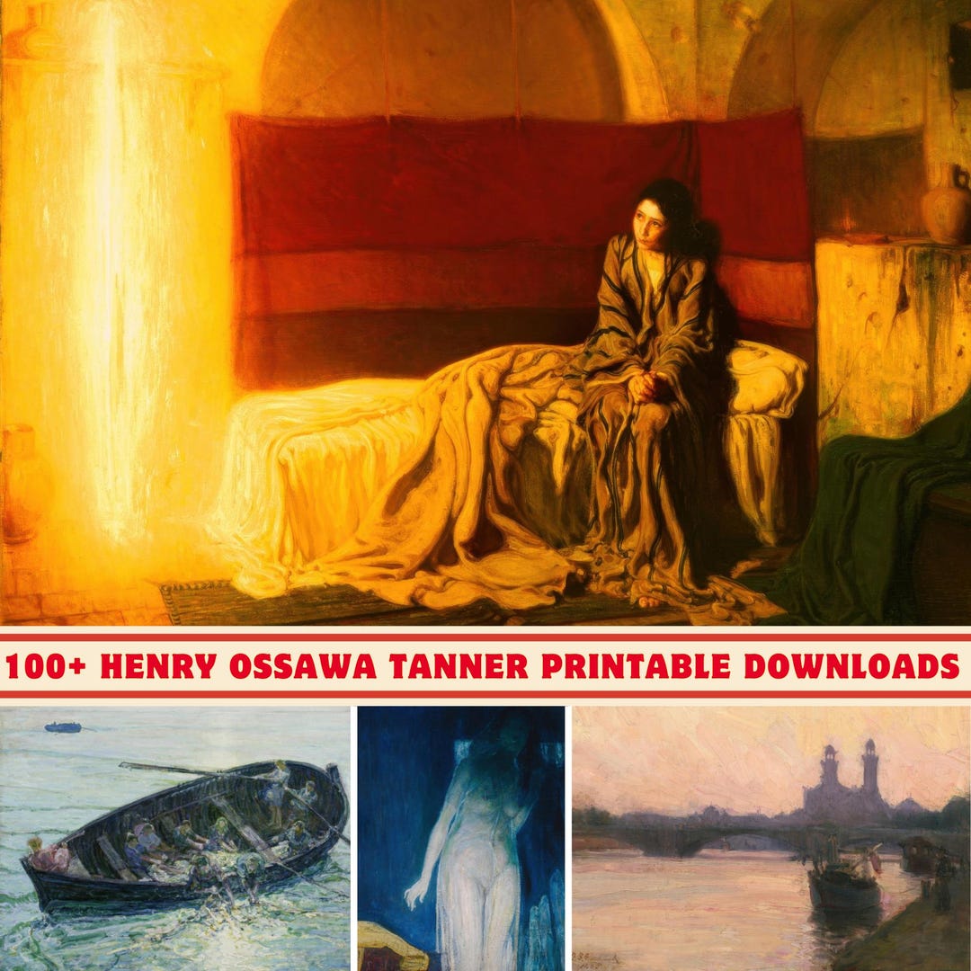 100 Henry Ossawa Tanner Art Collection 300 DPI Printable Digital Print ...