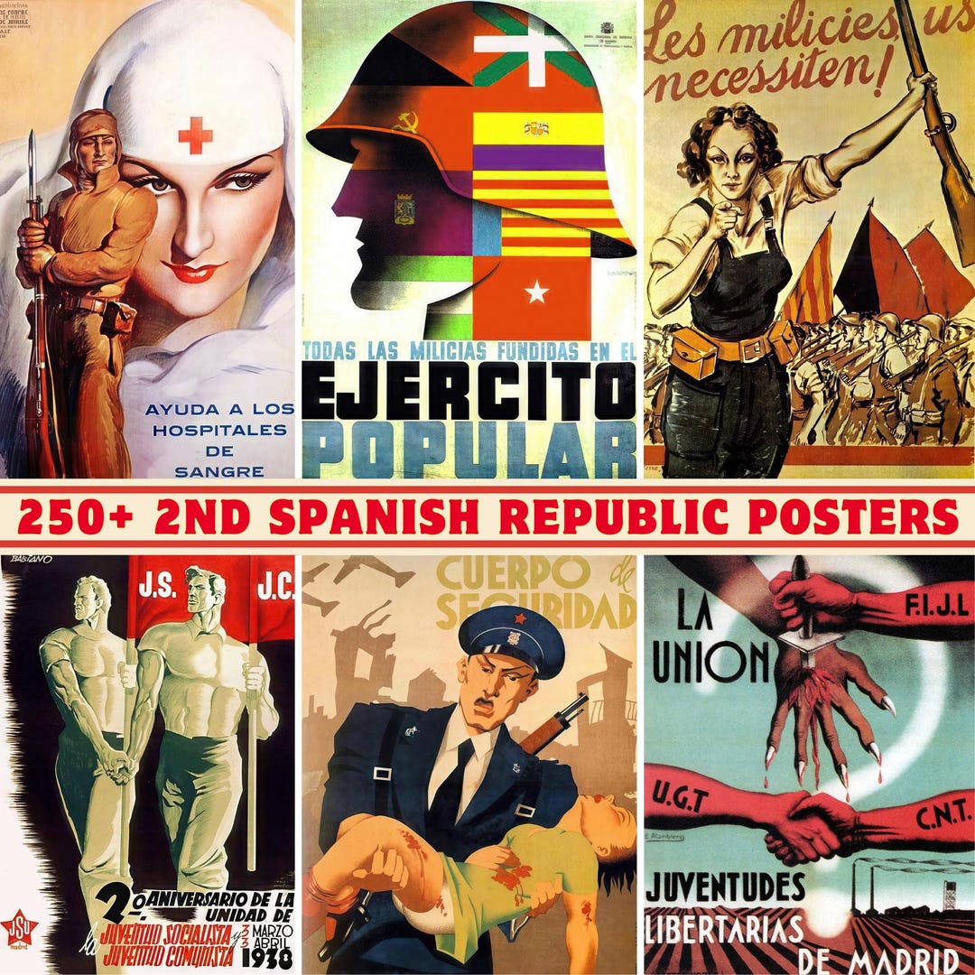 Spanish Civil War Propaganda Poster Collection (250+ High-res Prints ...