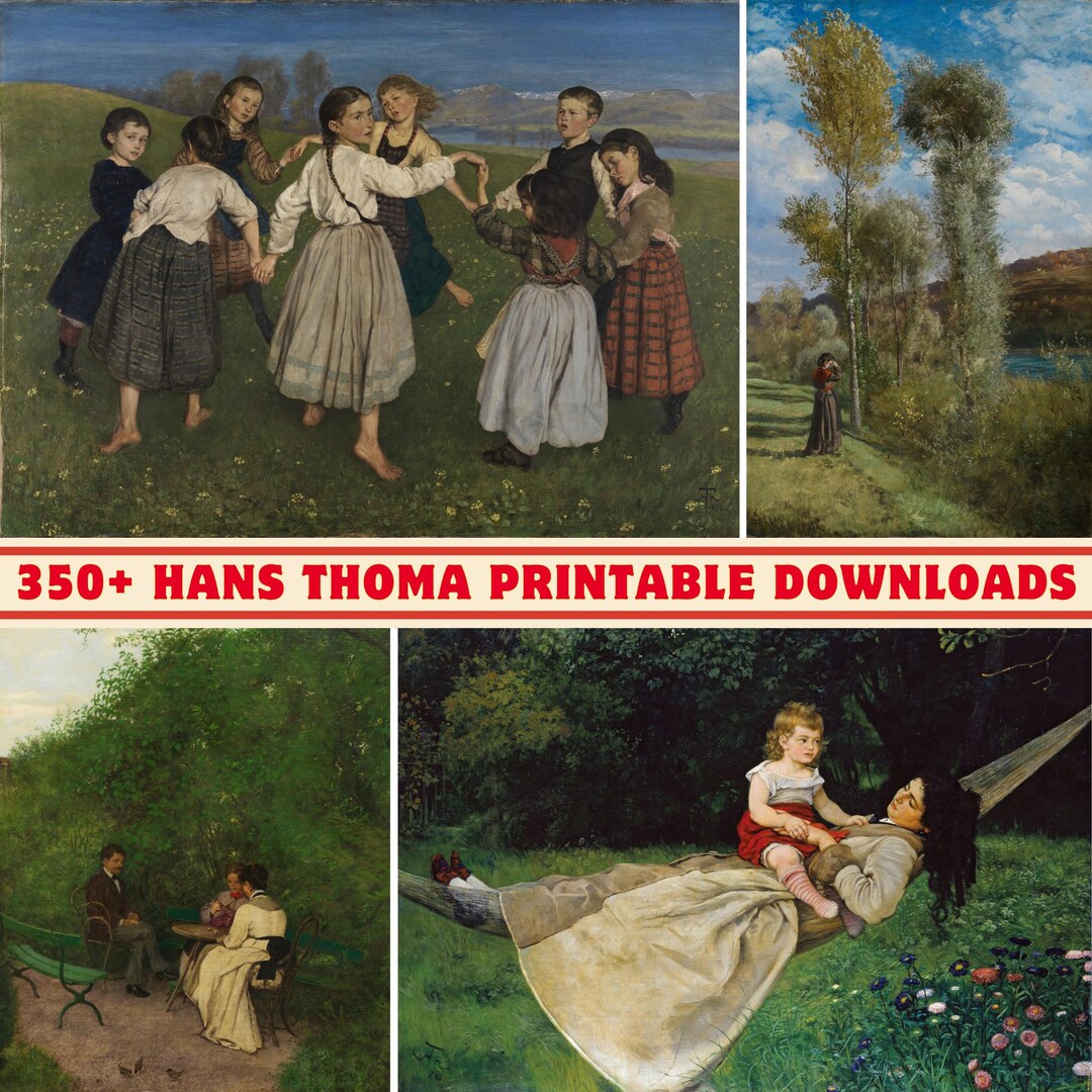 Hans Thoma High-res Art Collection 300 DPI Printable Digital Download ...
