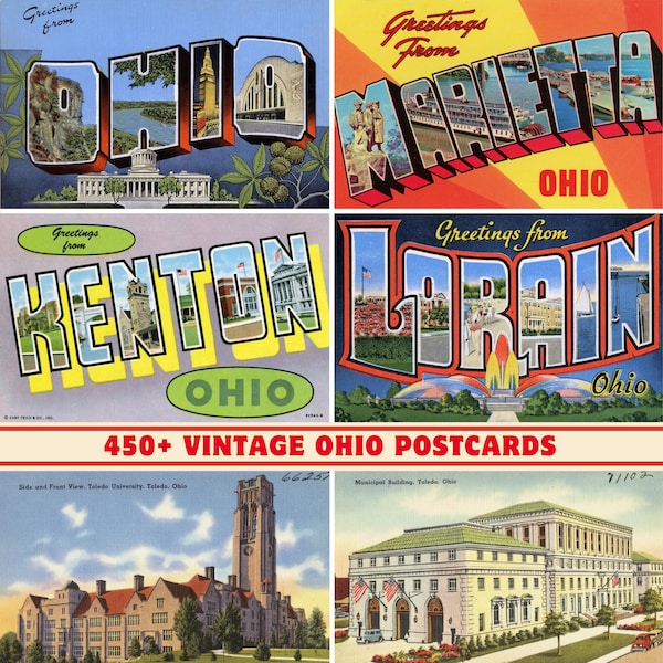 Ohio Postcards - Etsy