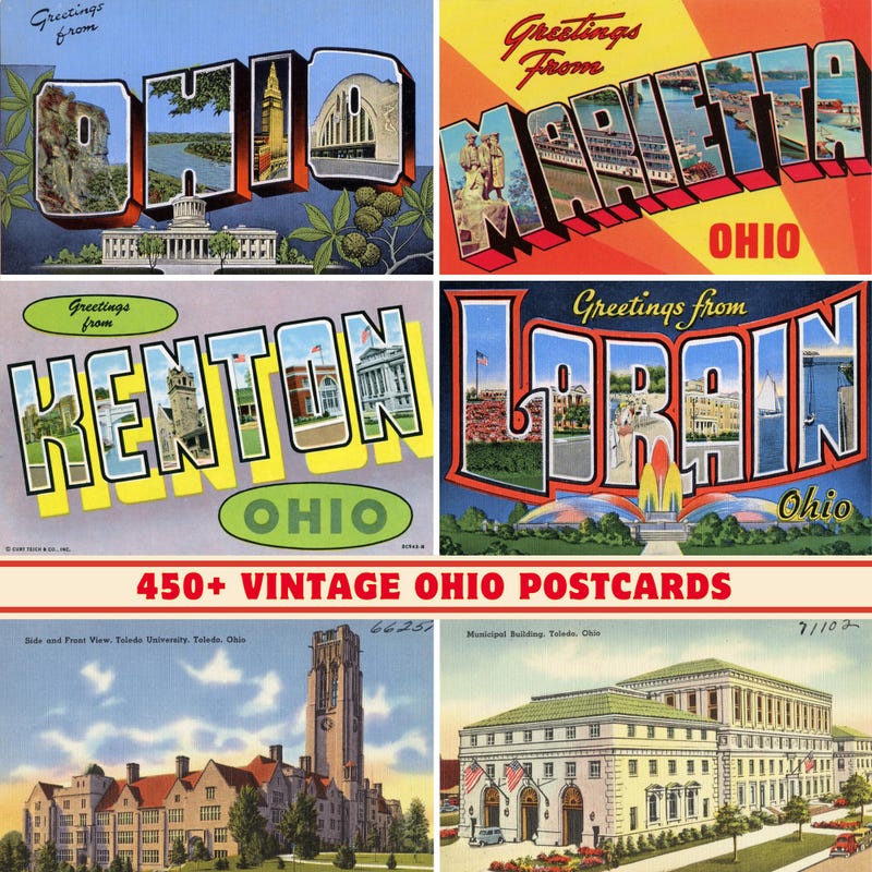 Ohio Postcards - Etsy