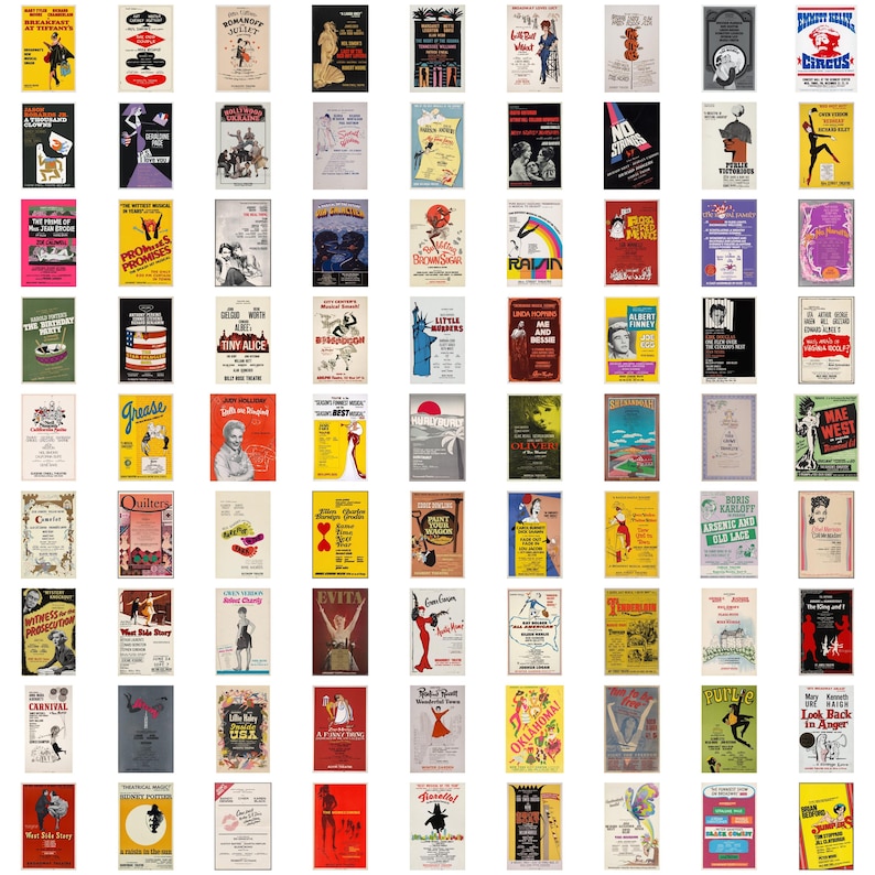 350+ Vintage Theatrical Posters: Stage, Musical, Drama Art (300 DPI ...