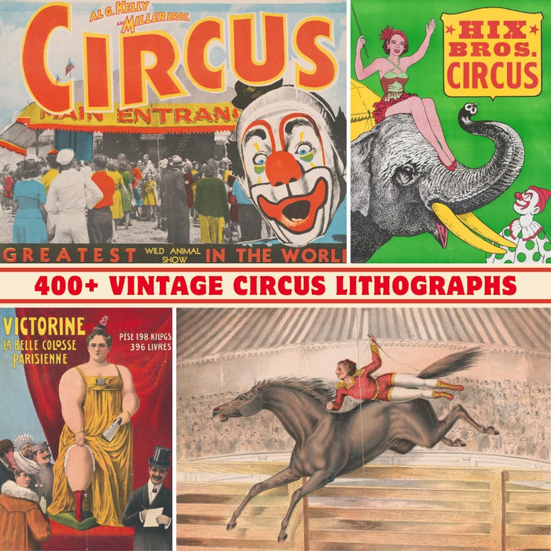 Vintage Circus Poster - Etsy