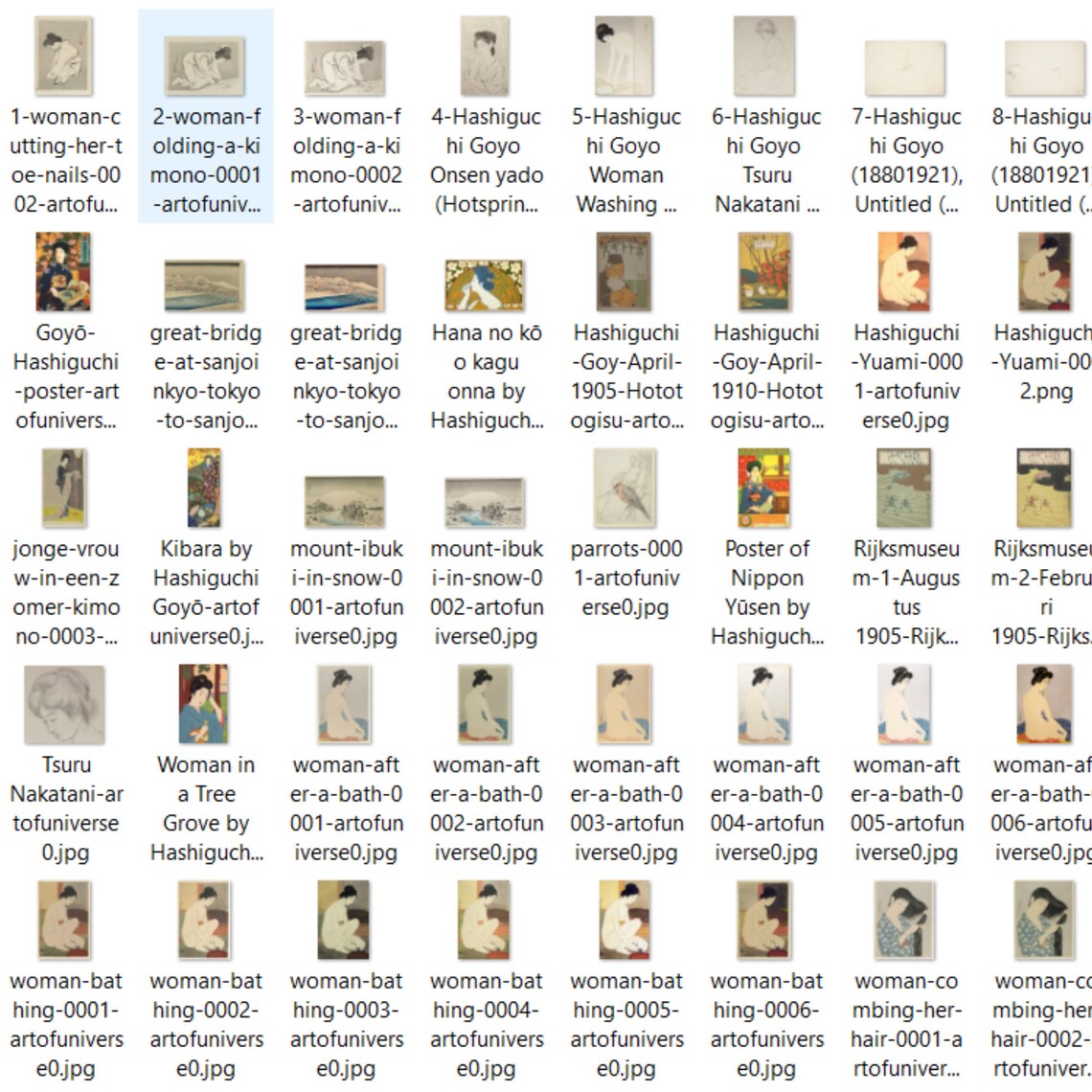 60 High-res Goyo Hashiguchi Art Collection 300 DPI Printable Digital ...