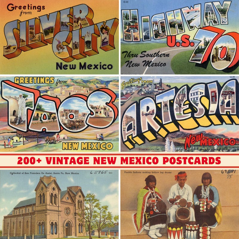 Mexican Postcards Digital - Etsy