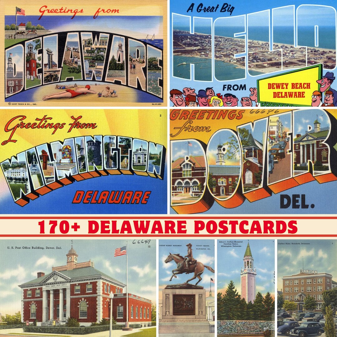 170+ Vintage Delaware State Greeting Card & Postcard Collection | 300 ...
