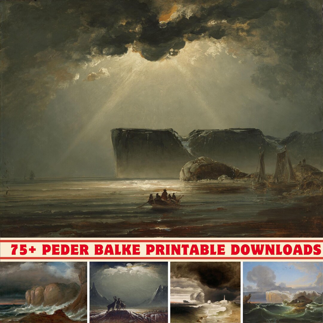 75+ High-res Peder Balke Art Collection | 300 DPI Printable | Digital ...
