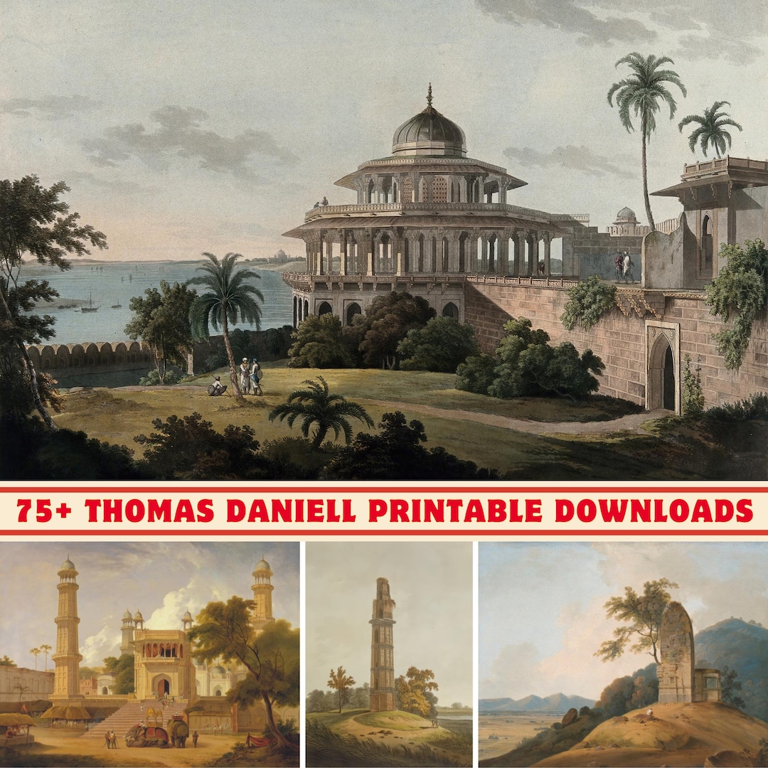 75+ Thomas Daniell Art Collection | 300 DPI Printable | Digital Print ...