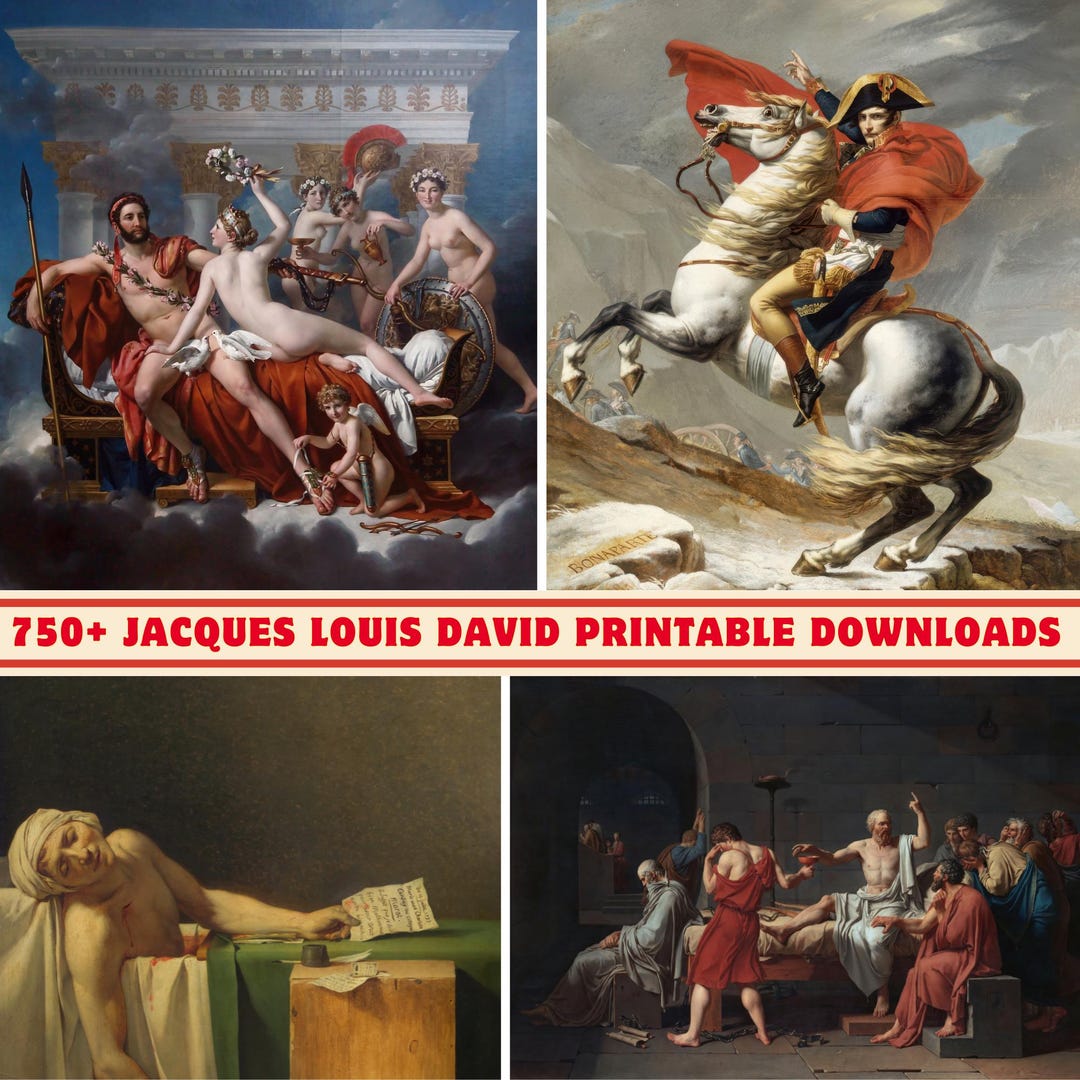 750+ Jacques-louis David Art Collection | 300 DPI Printable | Digital ...