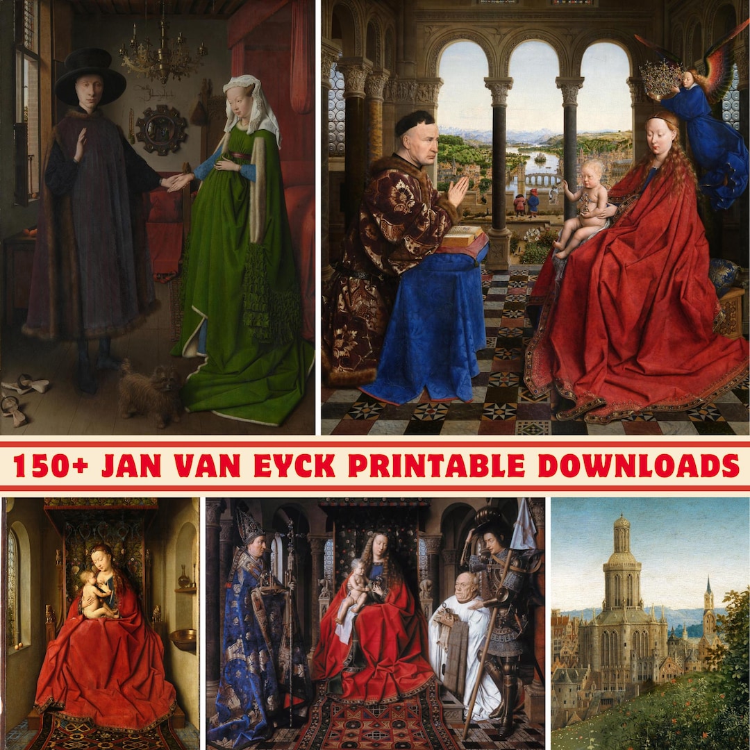 150+ Jan Van Eyck Art Collection | 300 DPI Printable | Digital Print ...
