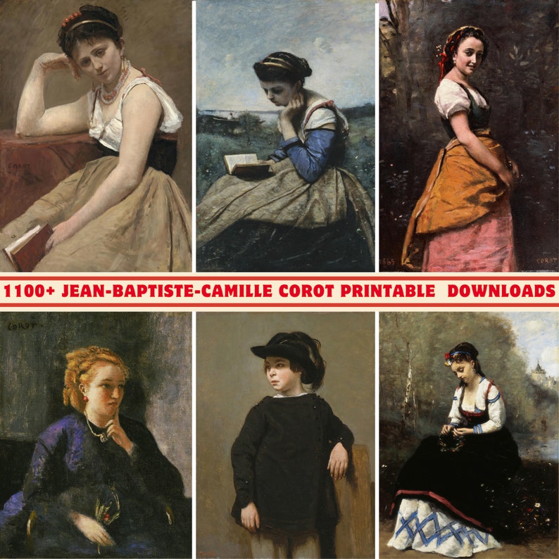 Corot Art Collection: 1100+ High-res Digital Prints (300 DPI) - Etsy