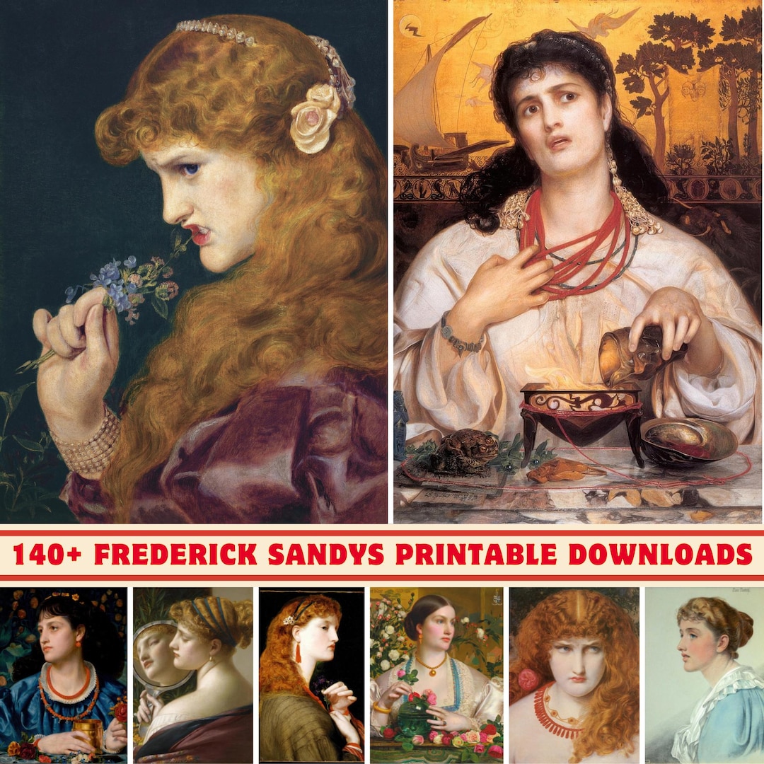 140+ Frederick Sandys Art Collection | 300 DPI Printable | Digital ...