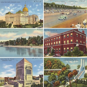 200+ Vintage Indiana State Greeting Card & Postcard Collection | 300 ...