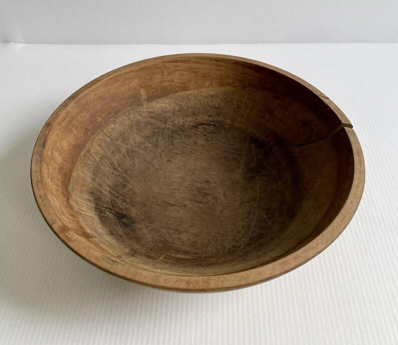 Handmade Rustic Turned Wooden Bowl Primitive Home Decor Accent - Etsy