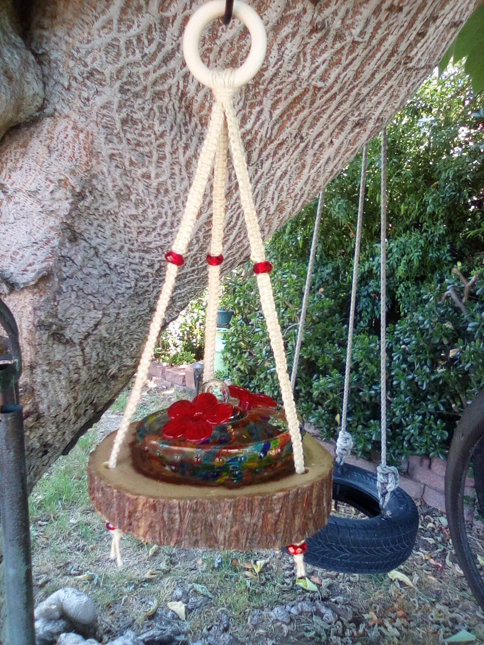 Hummingbird Feeder, Hanging Feeder, Glass Hummingbird Feeder, No Leak ...