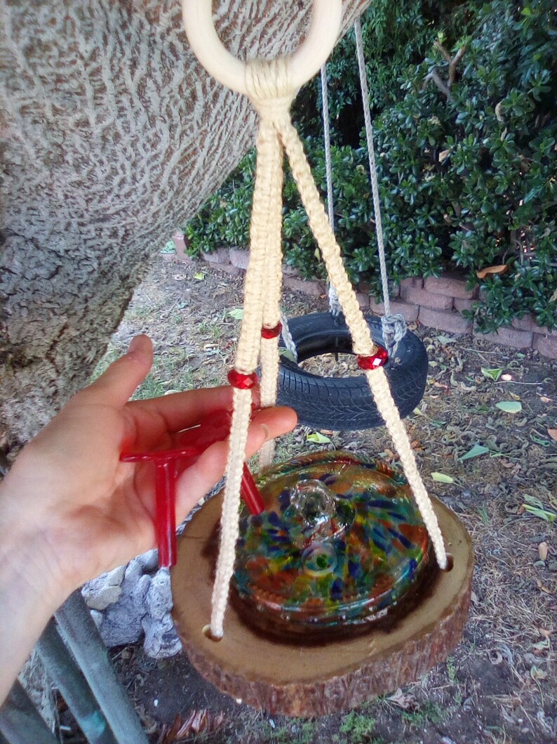 Hummingbird Feeder, Hanging Feeder, Glass Hummingbird Feeder, No Leak ...