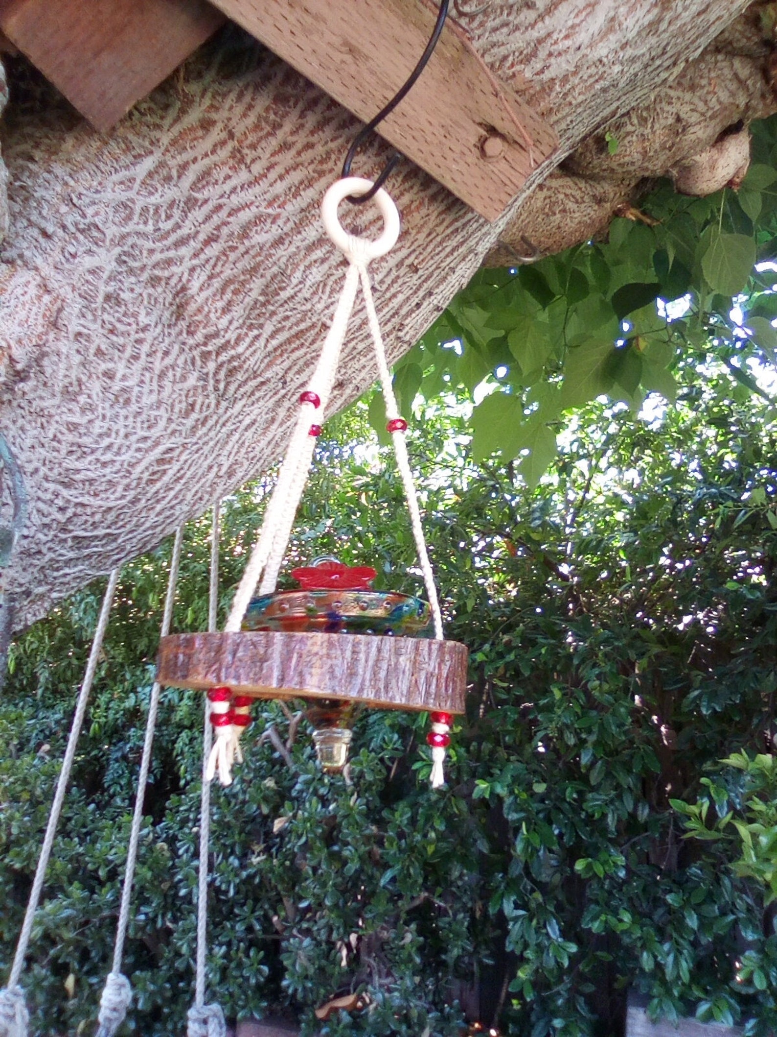 Hummingbird Feeder, Hanging Feeder, Glass Hummingbird Feeder, No Leak ...