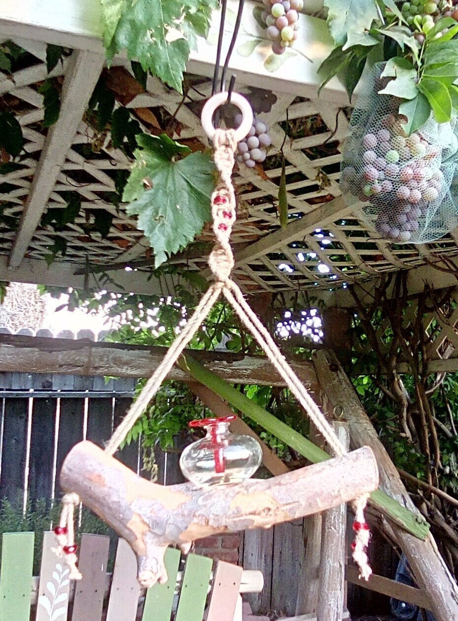 Hummingbird Feeder, Thanksgiving Gift, Glass and Wood, No Drip, Easy ...