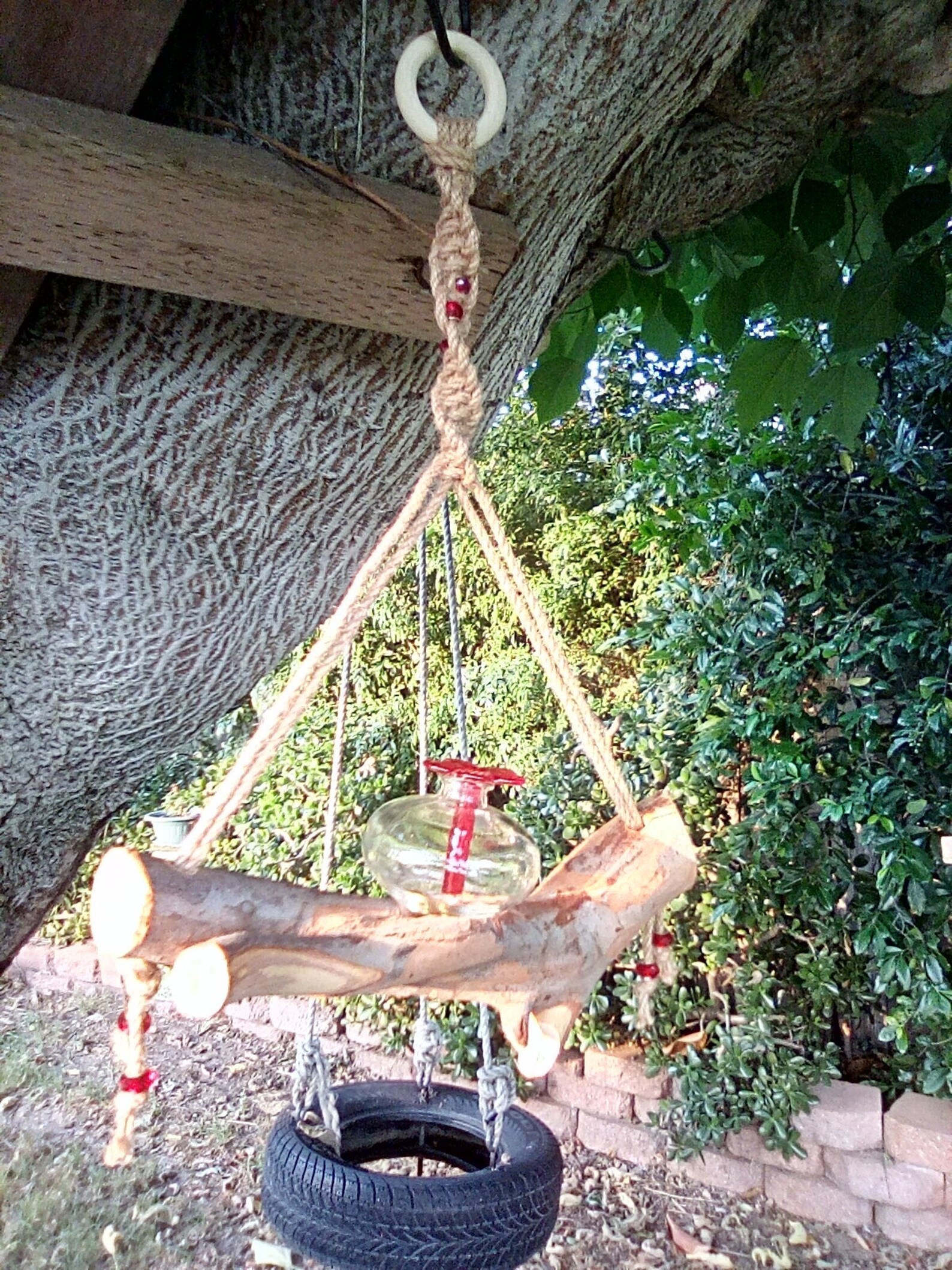 Hummingbird Feeder, Thanksgiving Gift, Glass and Wood, No Drip, Easy ...