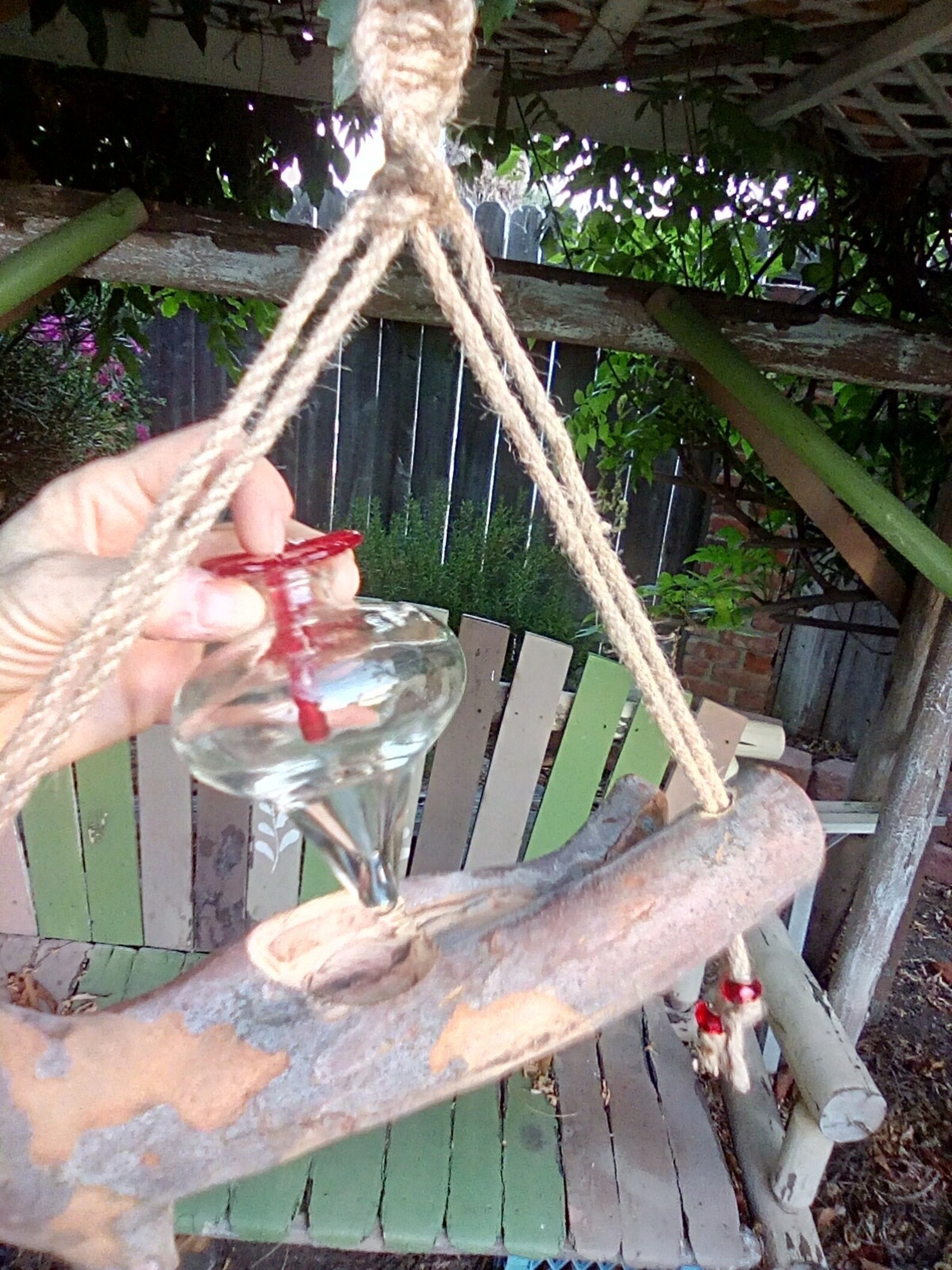 Hummingbird Feeder, Thanksgiving Gift, Glass and Wood, No Drip, Easy ...