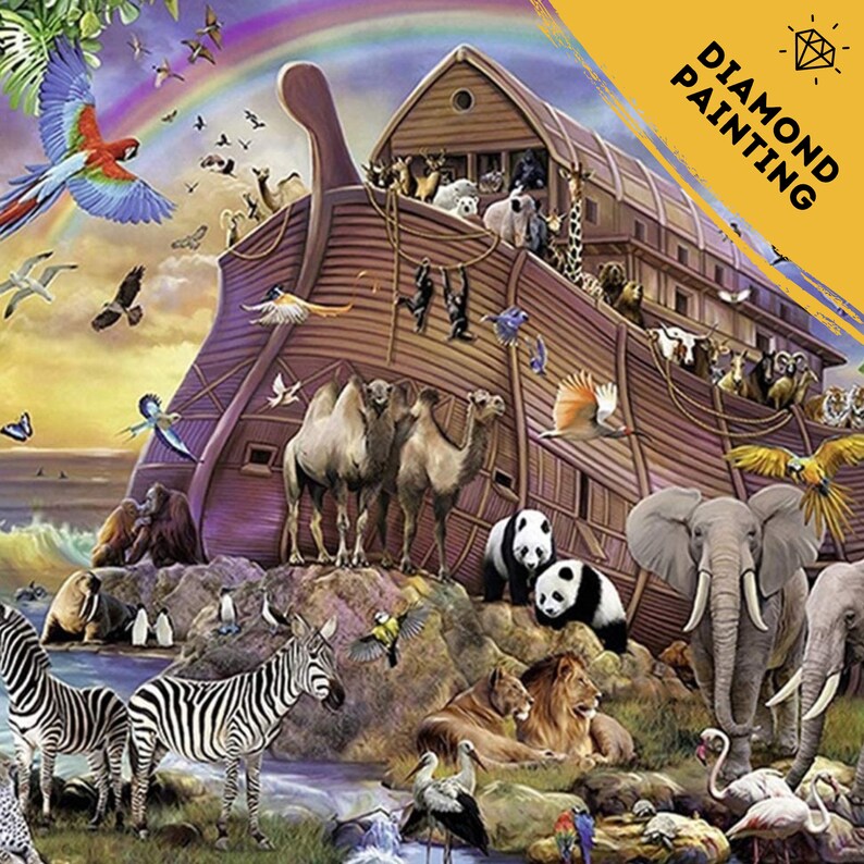 The Hobby Planet Diamond Painting Art Square MP76 Noah's Ark - Etsy