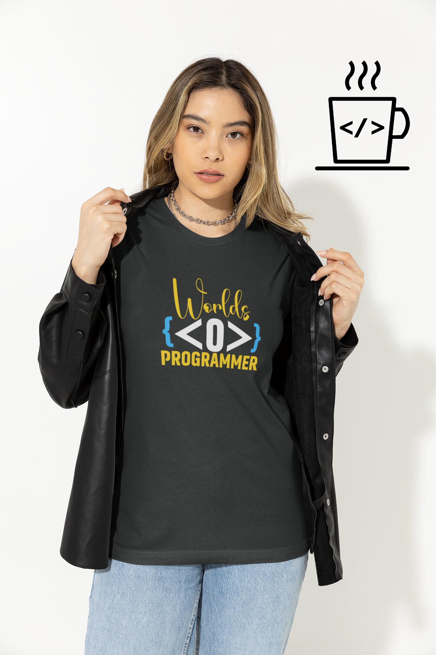 World's 0 Programmer Unisex T-shirt Unique Coding Themed Tee for ...