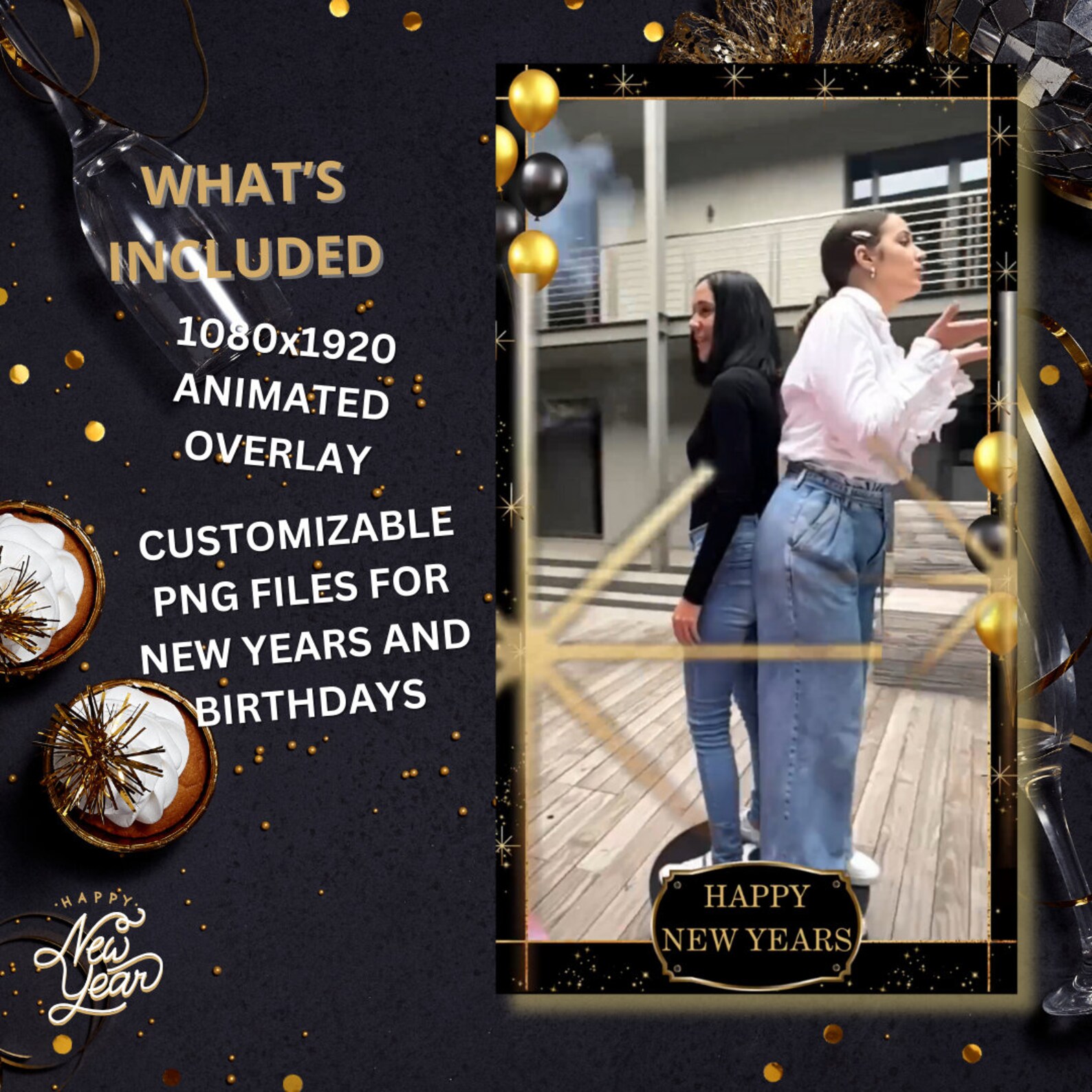Custom Overlay 360 Photo Booth Overlay Animated 360 Photobooth Template ...