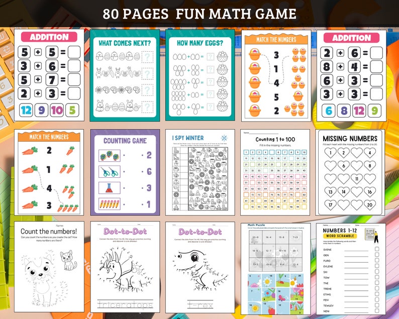 Math Worksheet Game Fun for Kids Worksheets Printable Preschool ...