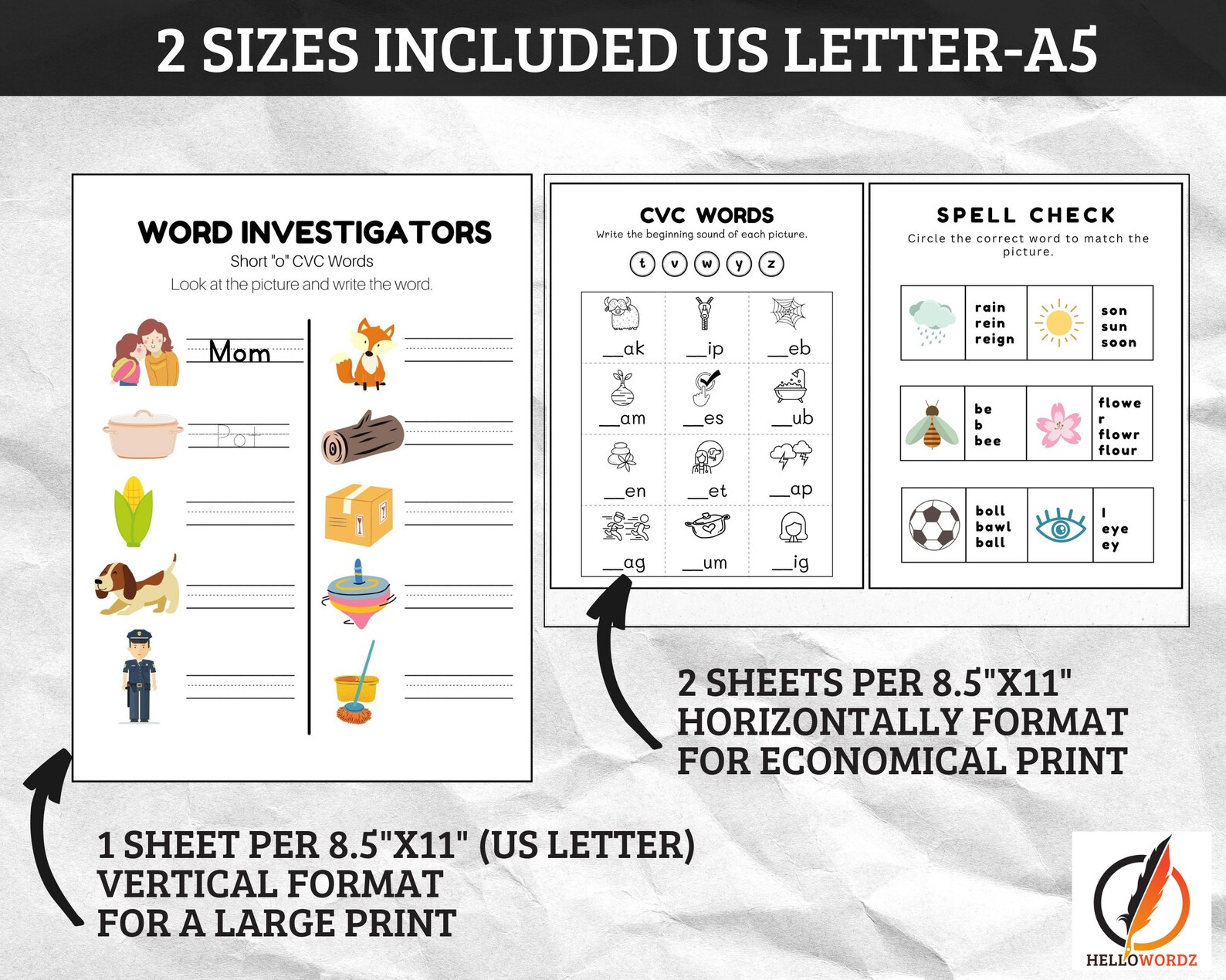 Cvc Words Worksheets for Kindergarten, Reading Cvc Word Printable ...