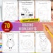 Tracing Worksheets for Kids Printable Pen Control Trace and Color Book ...