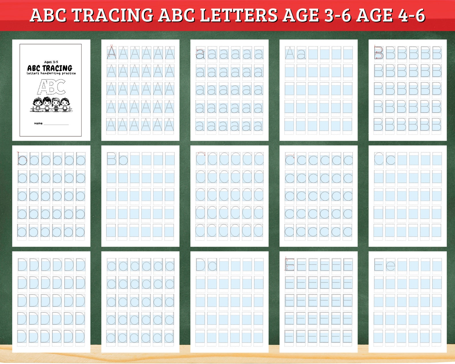 Tracing Letters Worksheets Bundle Traceable Alphabet Writing Practice ...