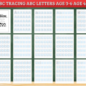 Tracing Letters Worksheets Bundle Traceable Alphabet Writing Practice ...
