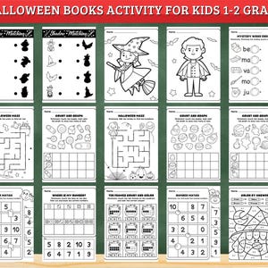 Halloween Activity Book Worksheet Printable for Kids Activities ...