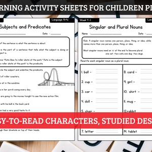 Language Arts Worksheets Activities Educational 2nd Grade Grammar ...