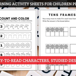 Counting to 10 Worksheet Learn to Count Numbers 1-10 Tally Marks Ten ...