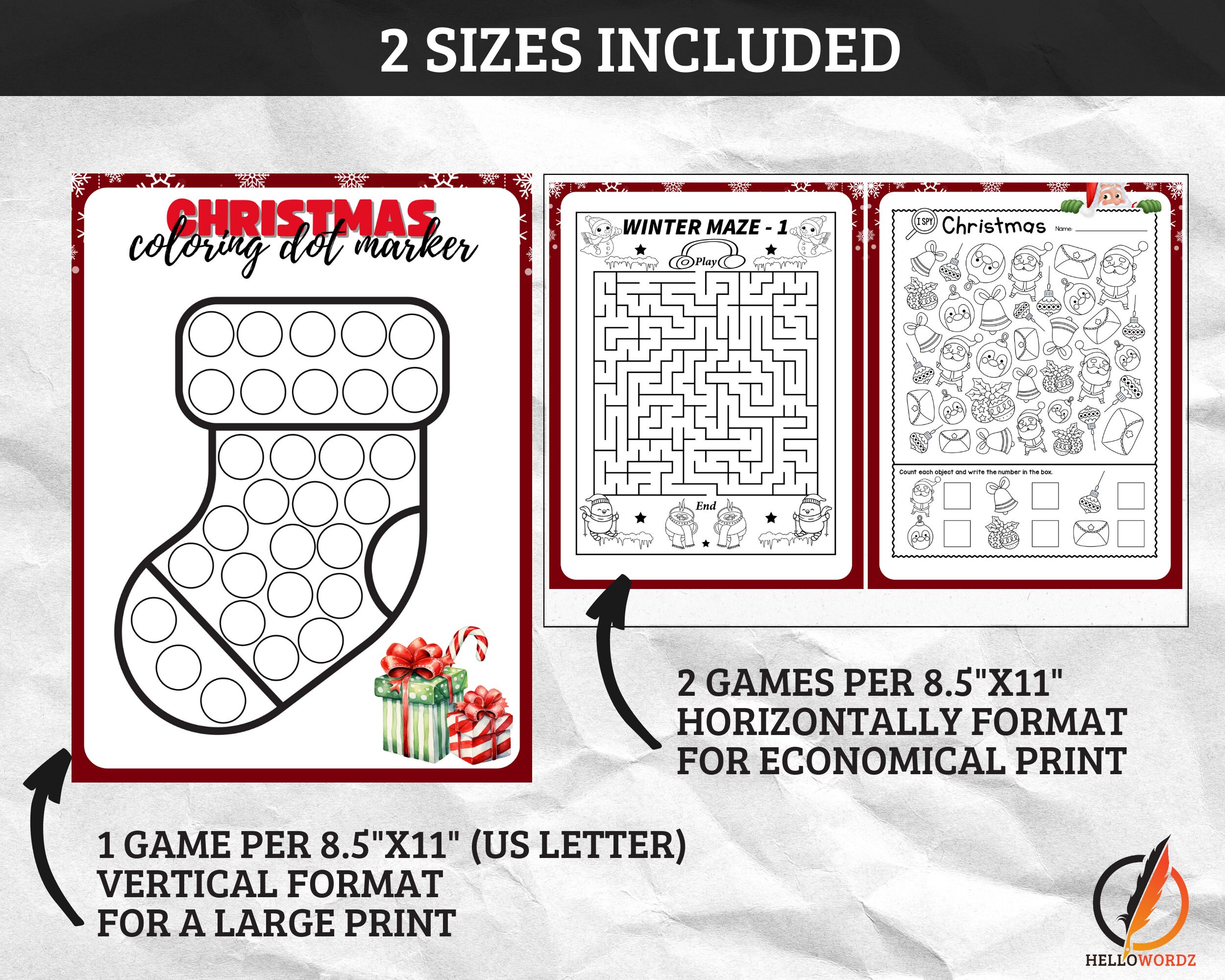 15 Christmas Activity Pages Printable Game Bundle for Kids, Activities ...