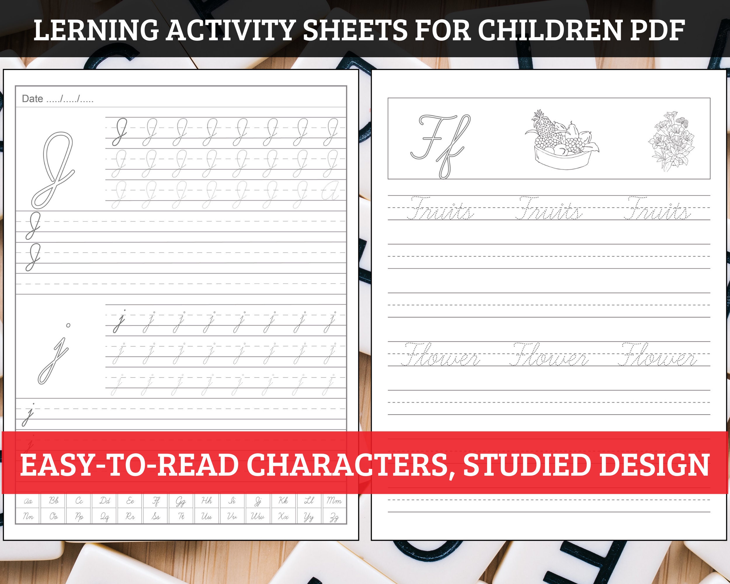 Handwriting Learning to Write Cursive and Print Worksheets Lettering ...