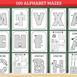 Alphabet Kindergarten Pre Writing Worksheets Bundle Letter of the Week ...