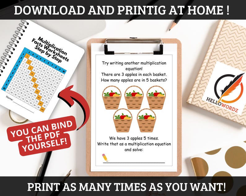 Multiplication Facts Worksheets Practice, Times Tables Practice, Skip ...