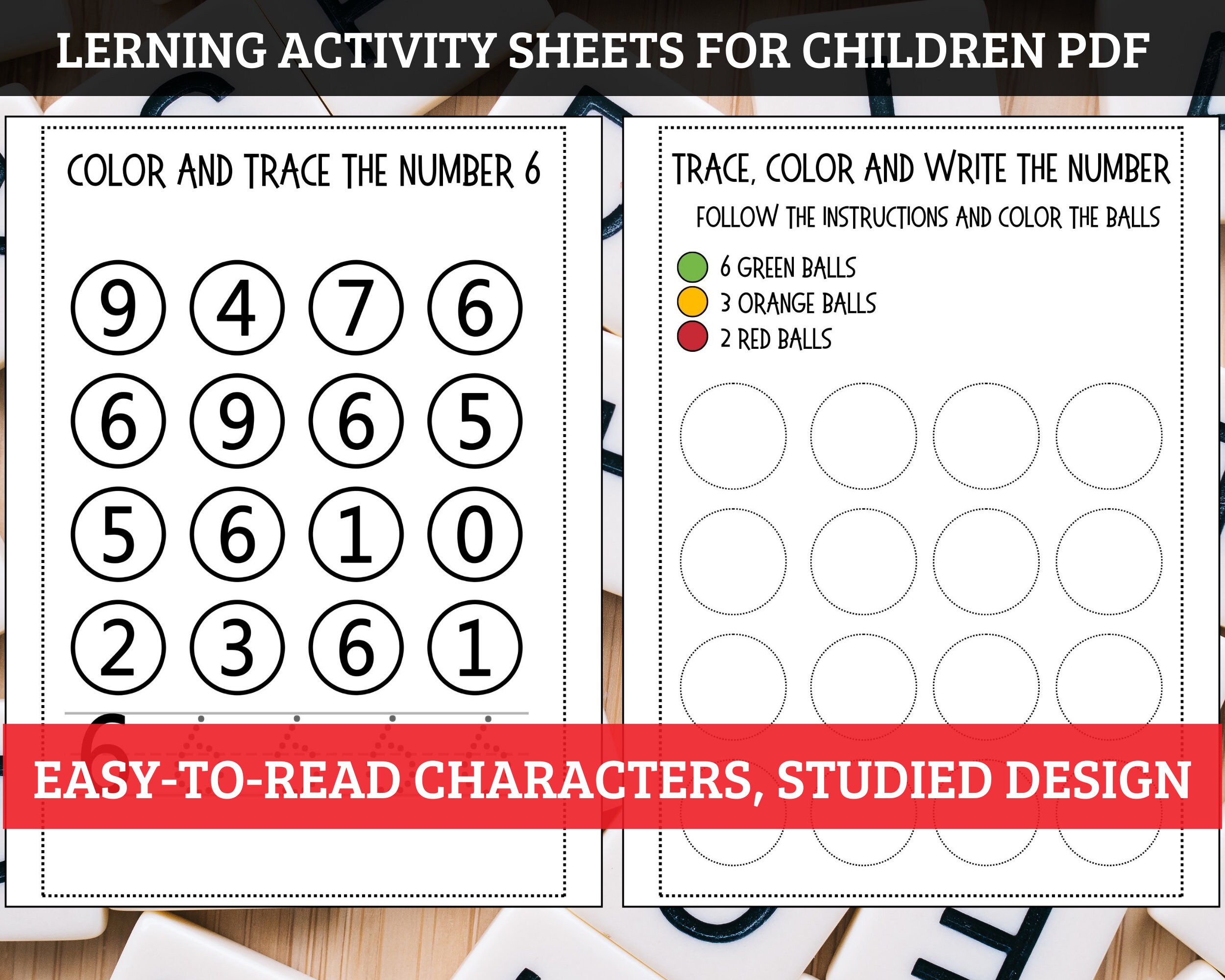 Number Worksheets Preschool Counting Printables Tracing Number 1-10 ...